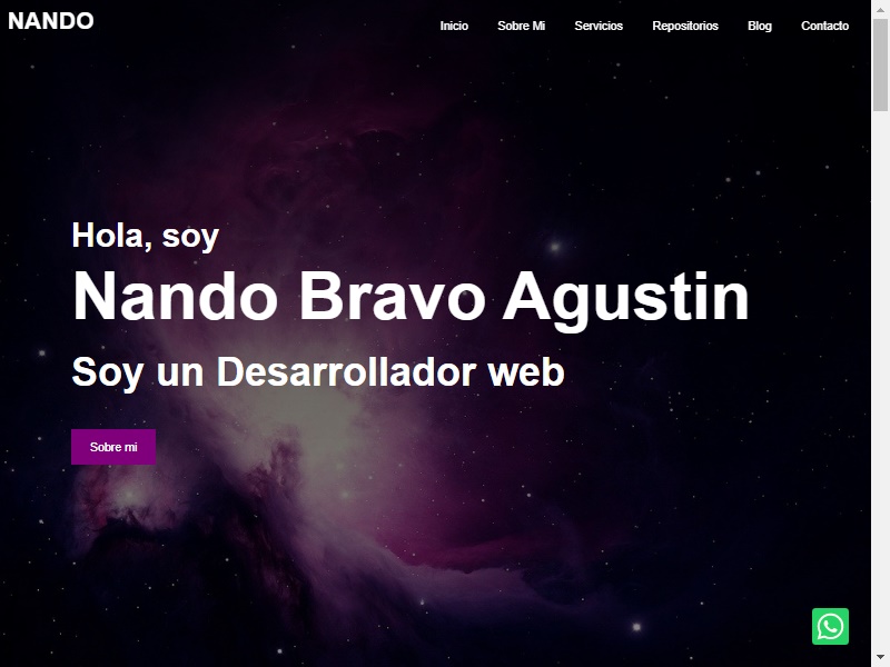 Nando Bravo | Portfolio | Desarrollador web